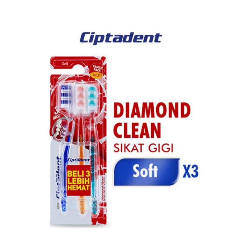 Ciptadent diamond Clean 3s Soft Toothbrush | Shopee Singapore