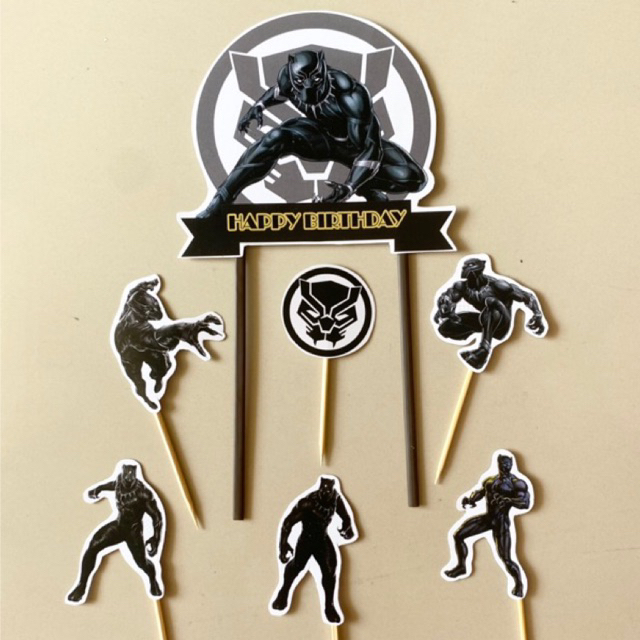 Blackpanther TOPPER / BLACK PANTHER CAKE TOPPER / BLACKPANTHER CAKE ...