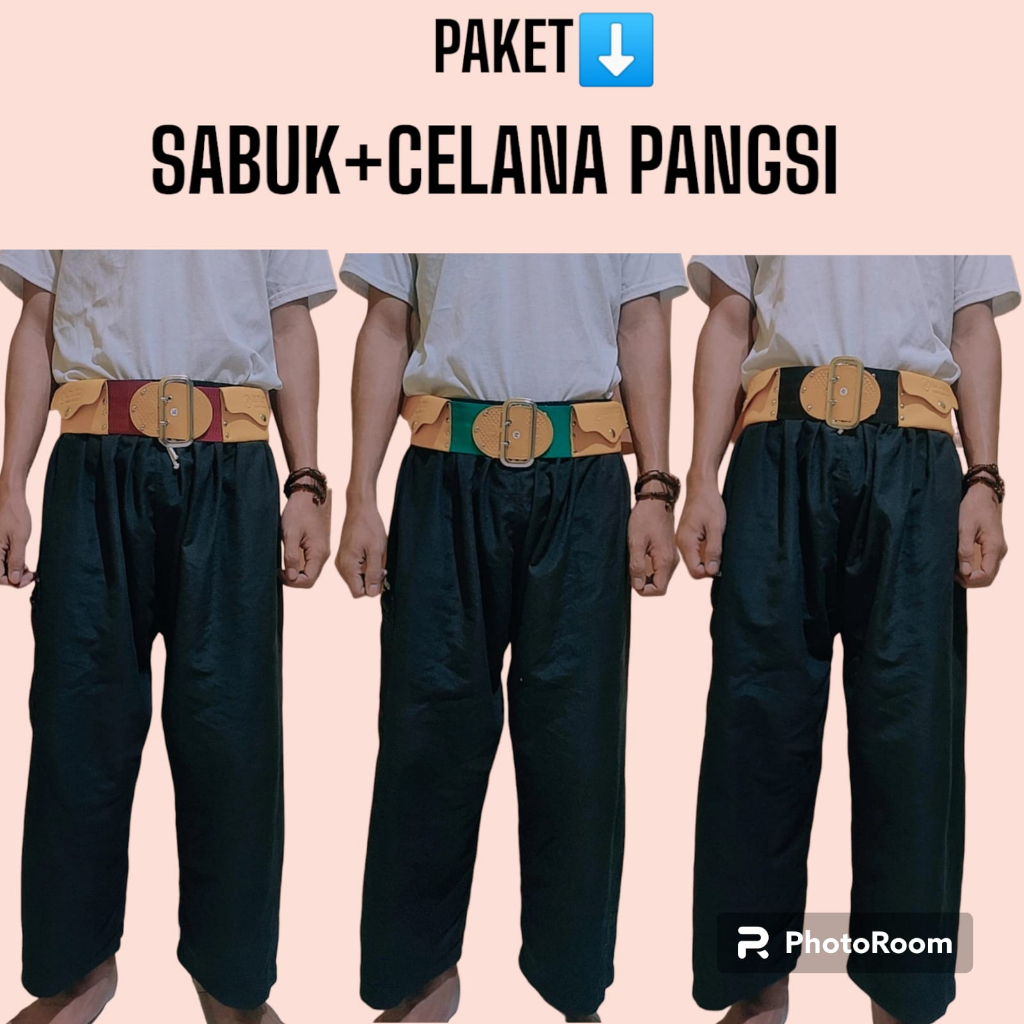 Package of Pangsi Pants and Betawi Belt Betawi Traditional Clothing ...
