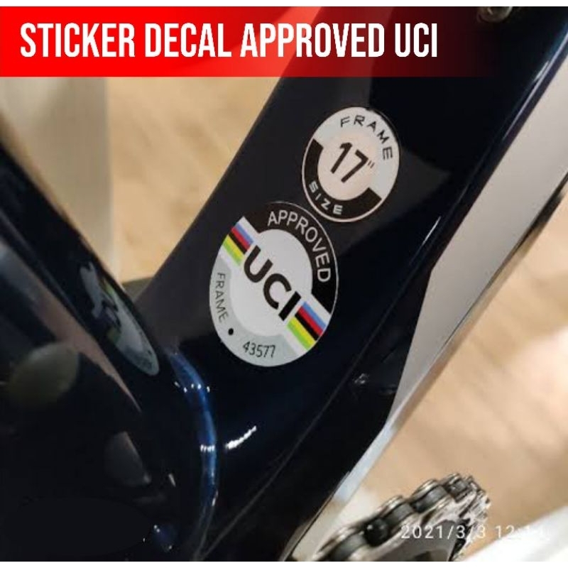 UCI MTB and roadbike frame decal stickers | Shopee Singapore