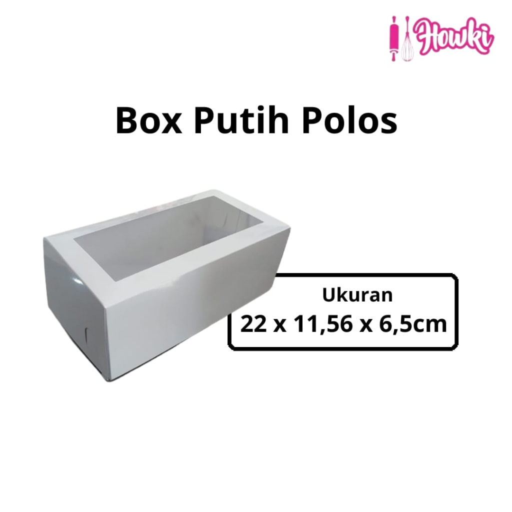 PUTIH Plain white box uk 22x11,5x8,5 cm (1 pcs) | Shopee Singapore
