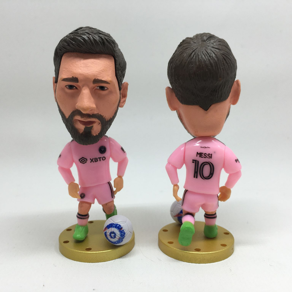 Miniature Figure Miami Lionel Messi Football Soccer Figurine Leo Messi ...