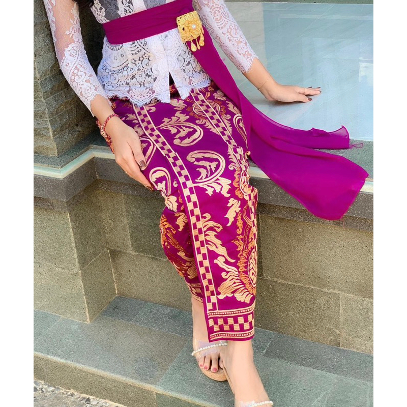 Kamen Becomes bali Embroidery full strait | Shopee Singapore