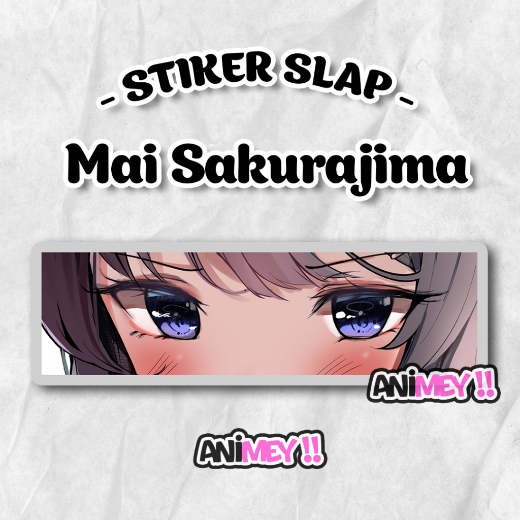Mai Sakurajima Slap Sticker/Waterproof Anime Slap Sticker | Shopee ...