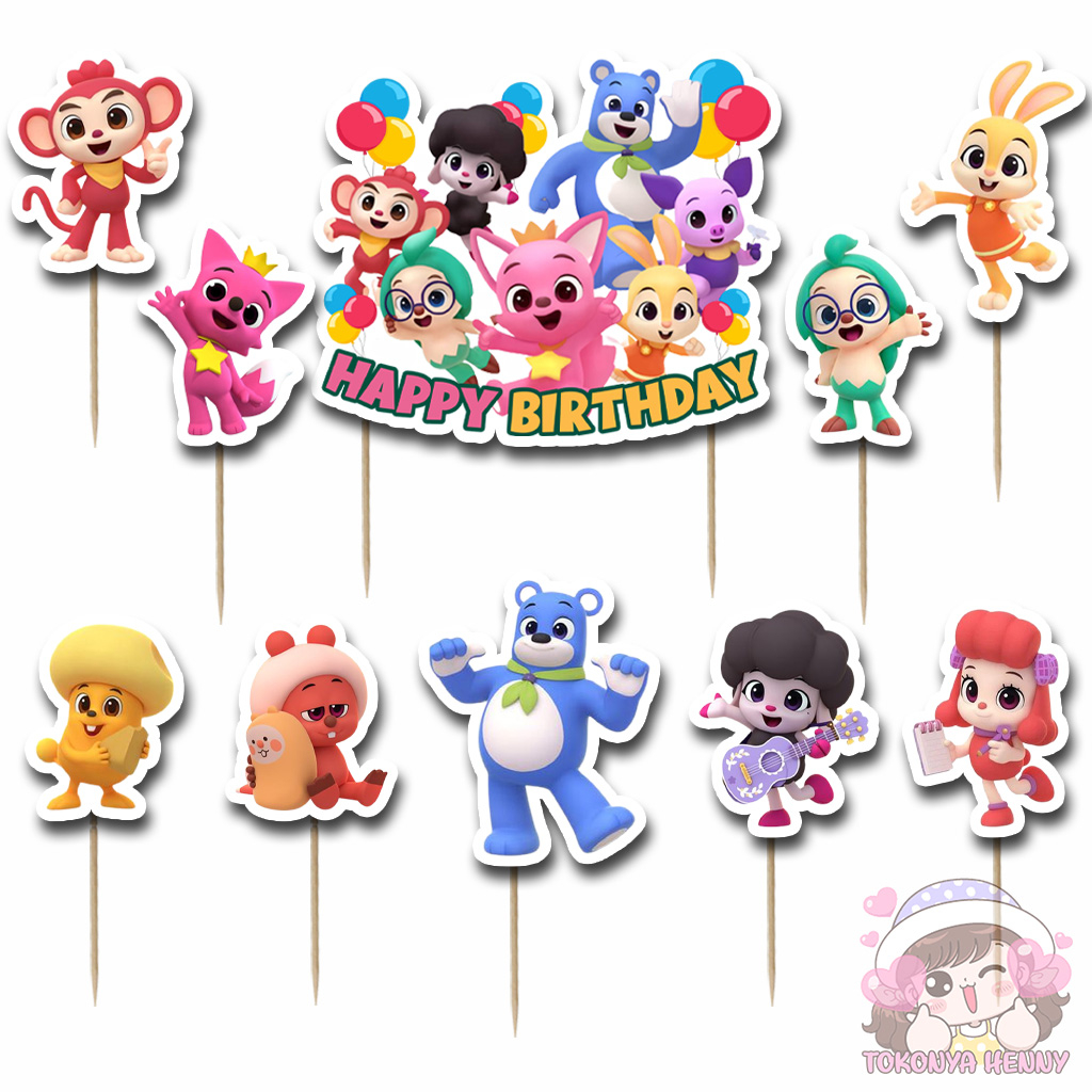 Pinkfong HOGI WONDERSTAR Birthday Cake Topper | Shopee Singapore