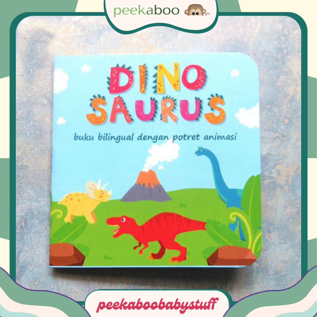 Animated MINI BOOK (MBA) - DINOSAUR THEME || Baby CHILDREN'S KNOWLEDGE ...