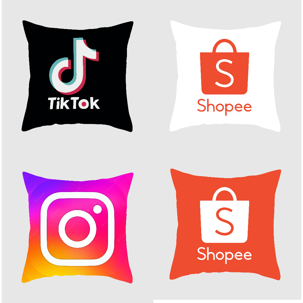 Tiktok, shopee, instagram Box Pillow | Shopee Singapore