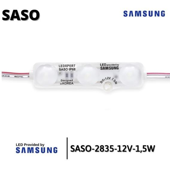 MATA Samsung MODULE LED LIGHT 12V LED MODULE 1,2W 3 EYES IP68 1,2 WATT ...