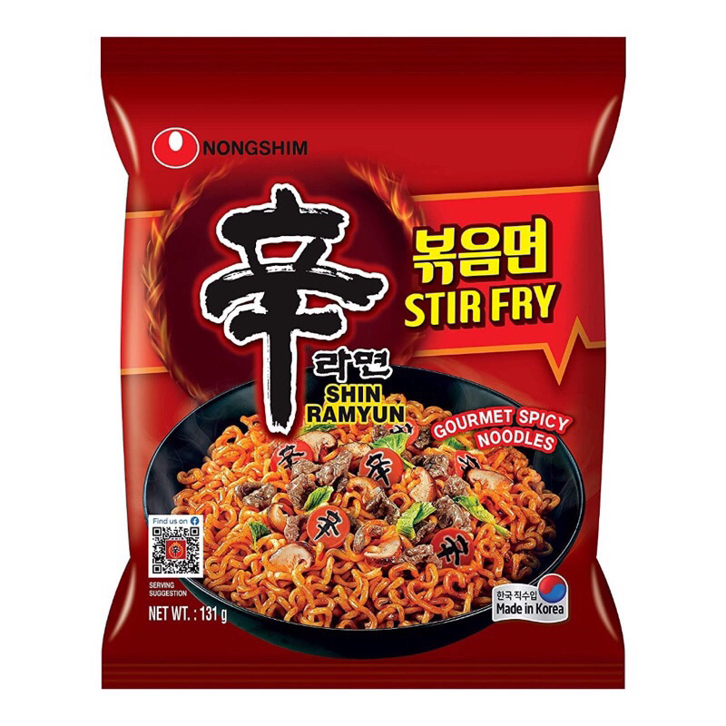 Nongshim Shin Ramyun STIR FRY 131gr Instant Noodle Fried Shin Ramyun ...