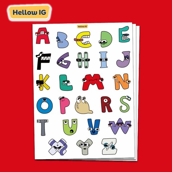 STICKER PACK | ALPHABET LORE | LORE STICKERS ABC NUMBERS NUMBERS ...