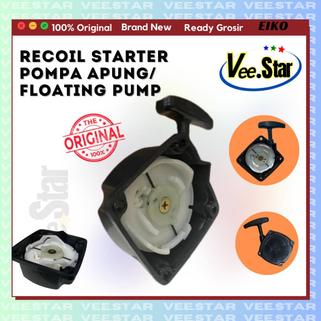 MERAH MESIN Recoil Starter Floating Pump / Recoil Stater Pulling ...