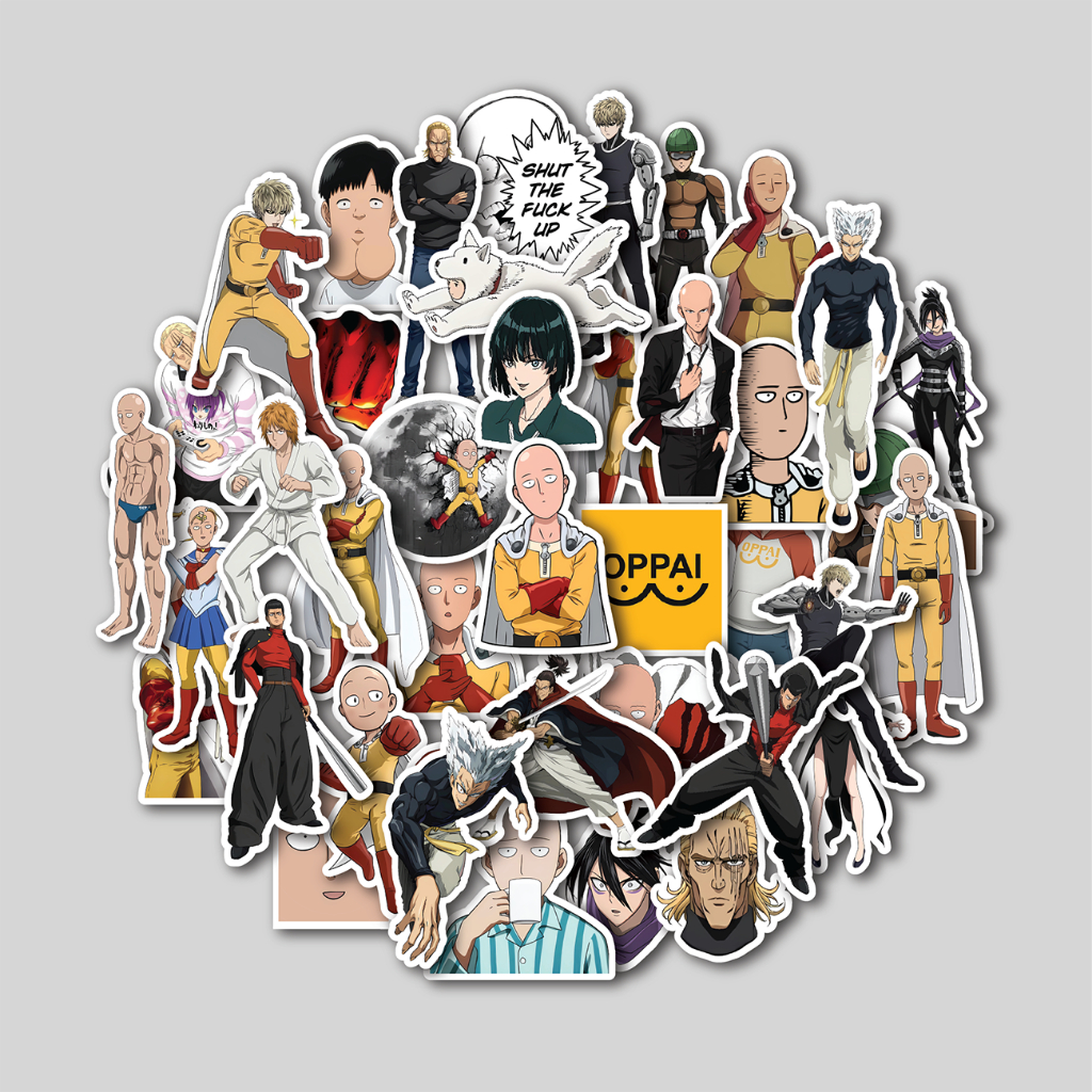 STICKER PACK ONE PUNCH MAN SAITAMA | TUMBLER STICKER | LAPTOP Stickers ...
