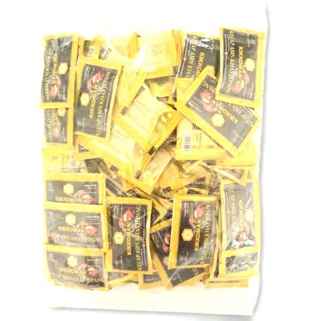 Kikkoman soy sauce shoyu sachet contains 100 (1 large pack) | Shopee ...