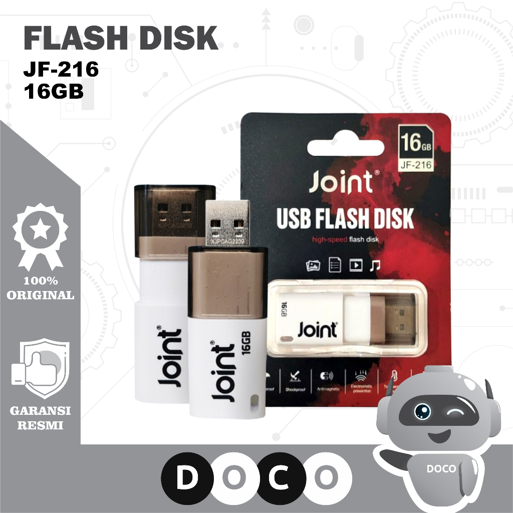 Joint Flashdisk JF-216 16 GB Flash Disk Memory Data Storage USB Drive ...