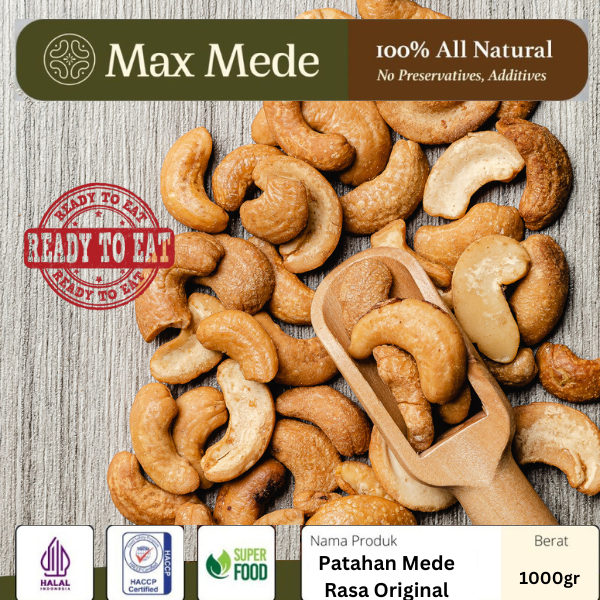 Max Mede - Original Flavor Cashew Nuts 1000Gr / Snacks Cashew Nuts ...