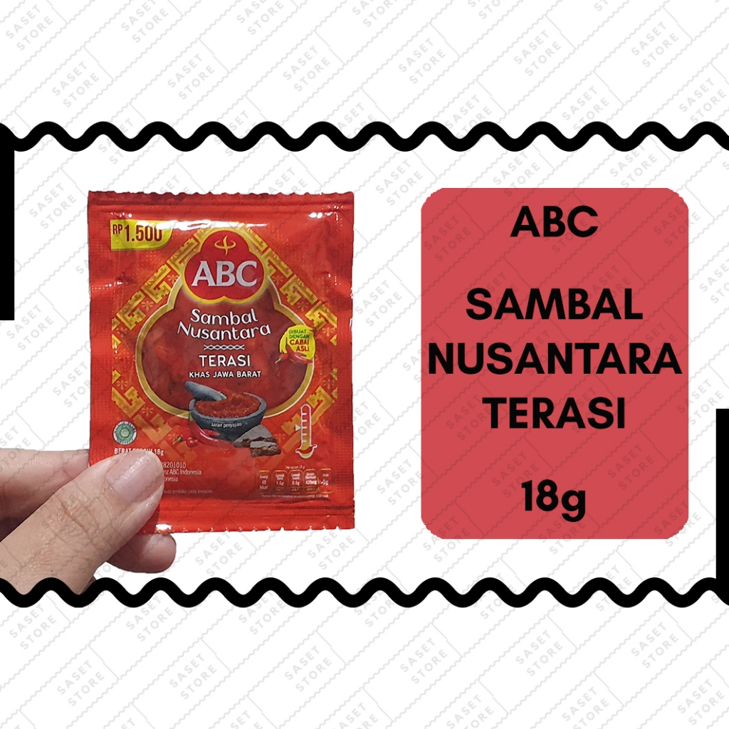 ABC Sambal Nusantara Terasi 18g Sachet Kitchen Cooking Seasoning ...
