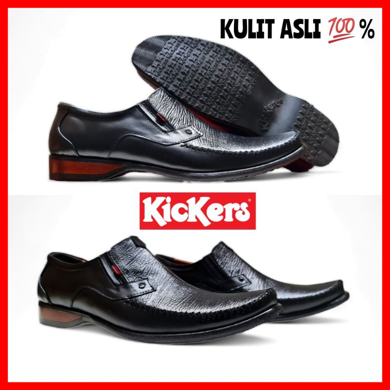 Kickers MEN'S WORK SHOES GENUINE LEATHER / MEN'S GENUINE LEATHER ...