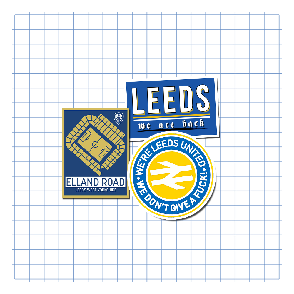 Leeds United Sticker Pack | Shopee Singapore