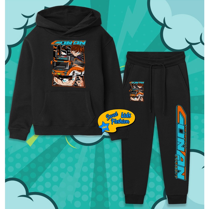 Children's Bus Mania Suit SJM Trans Conan Jogger Hoodie Kids Bus Mania ...