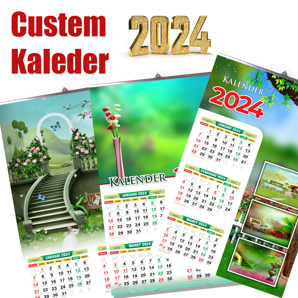 Print CUSTOM 2024 CALENDAR Full Color Art Paper Design 150 Grams ...