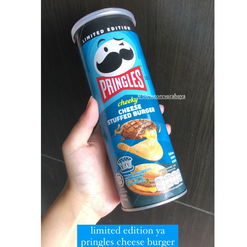 Pringles Cheeky Cheese Stuffed Burger LIMITED EDITION / Potato Chips ...
