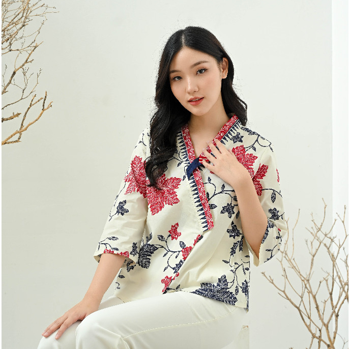 Batik Top 262 YZ/ Batik Kimono/ Modern Women's Batik Blouse/ Couple ...