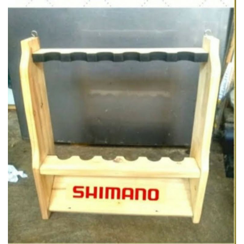 Dutch Teak Fishing Rod Rack | Shopee Singapore