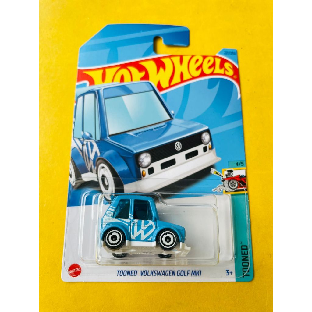 HOT WHEELS TOONED VOLKSWAGEN GOLF MK1 BLUE / Diecast Miniature Car ...