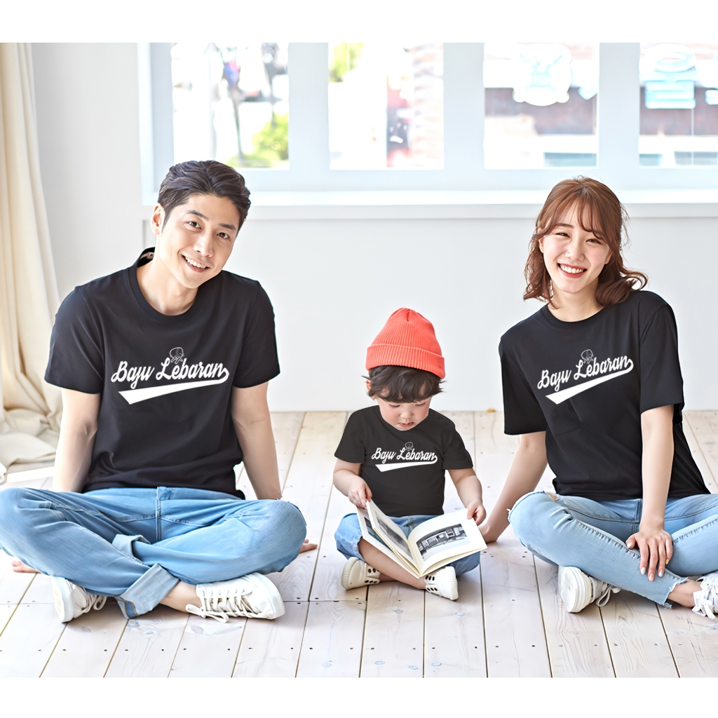 Family chapel t-shirts with writing motifs, Eid clothes / couple family ...