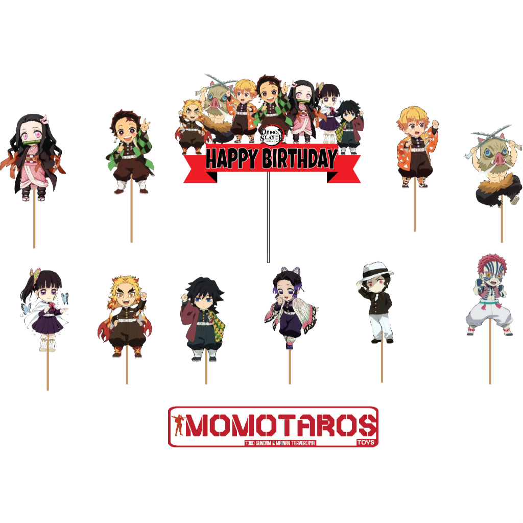 Demon slayer chibi cake Topper | Shopee Singapore