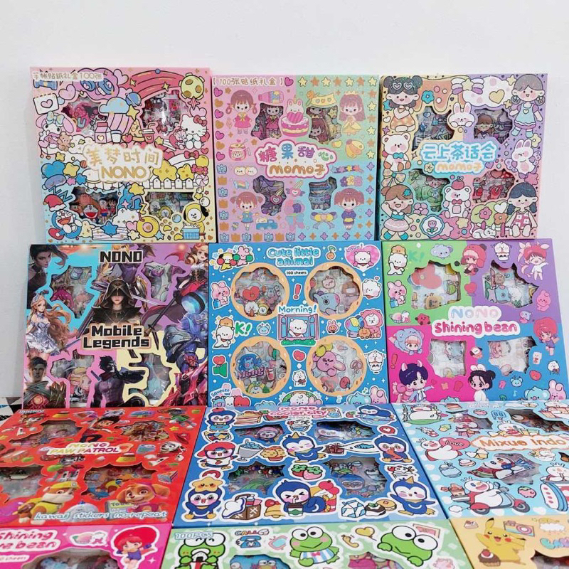 Dealshop21 | Newest NONO Scrapbook Stickers Box 100 Sheets Lotso Barbie ...