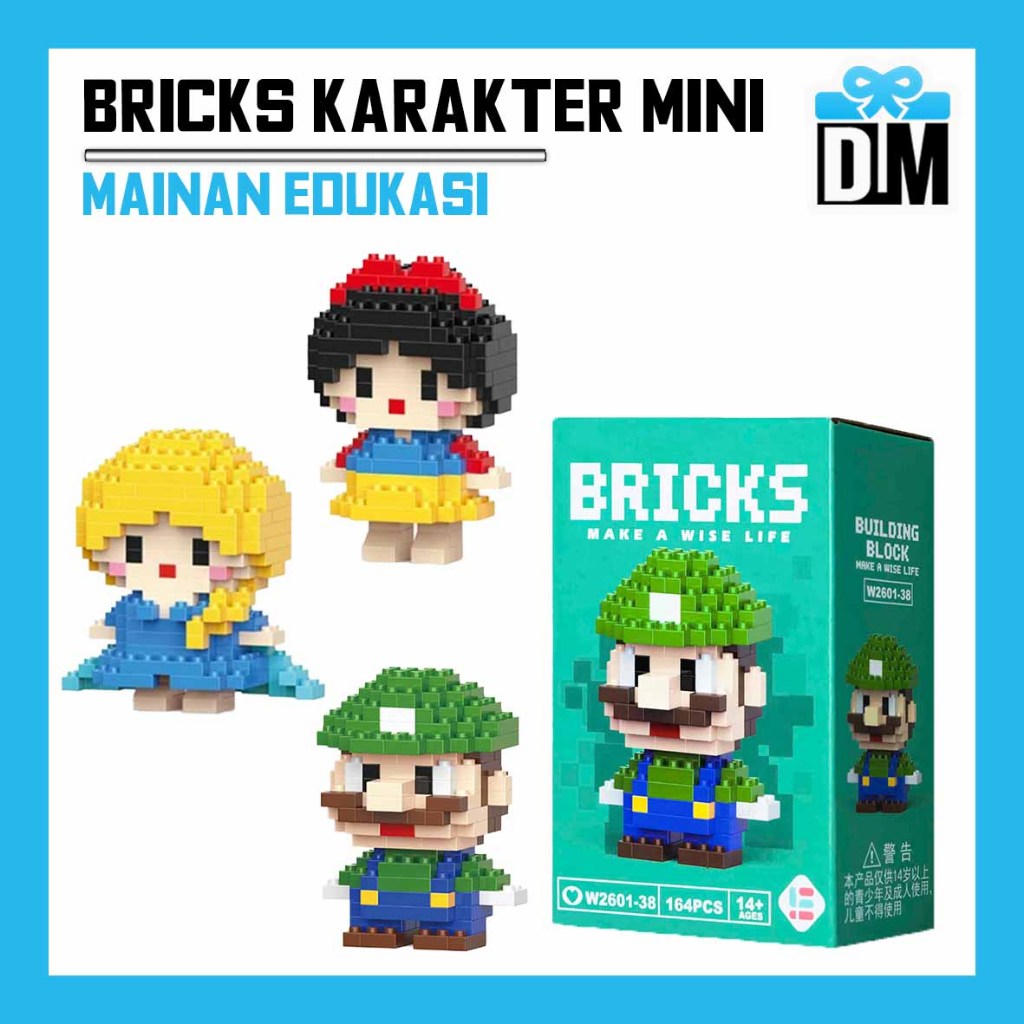 Bricks Puzzle 3d Mini Character Petit Nano Block Bricks Bricks ...