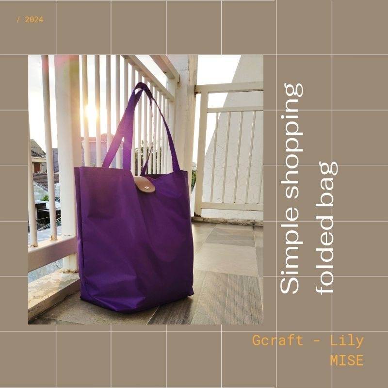 Simple shopping folded bag - folding shopping bag - folding bag ...