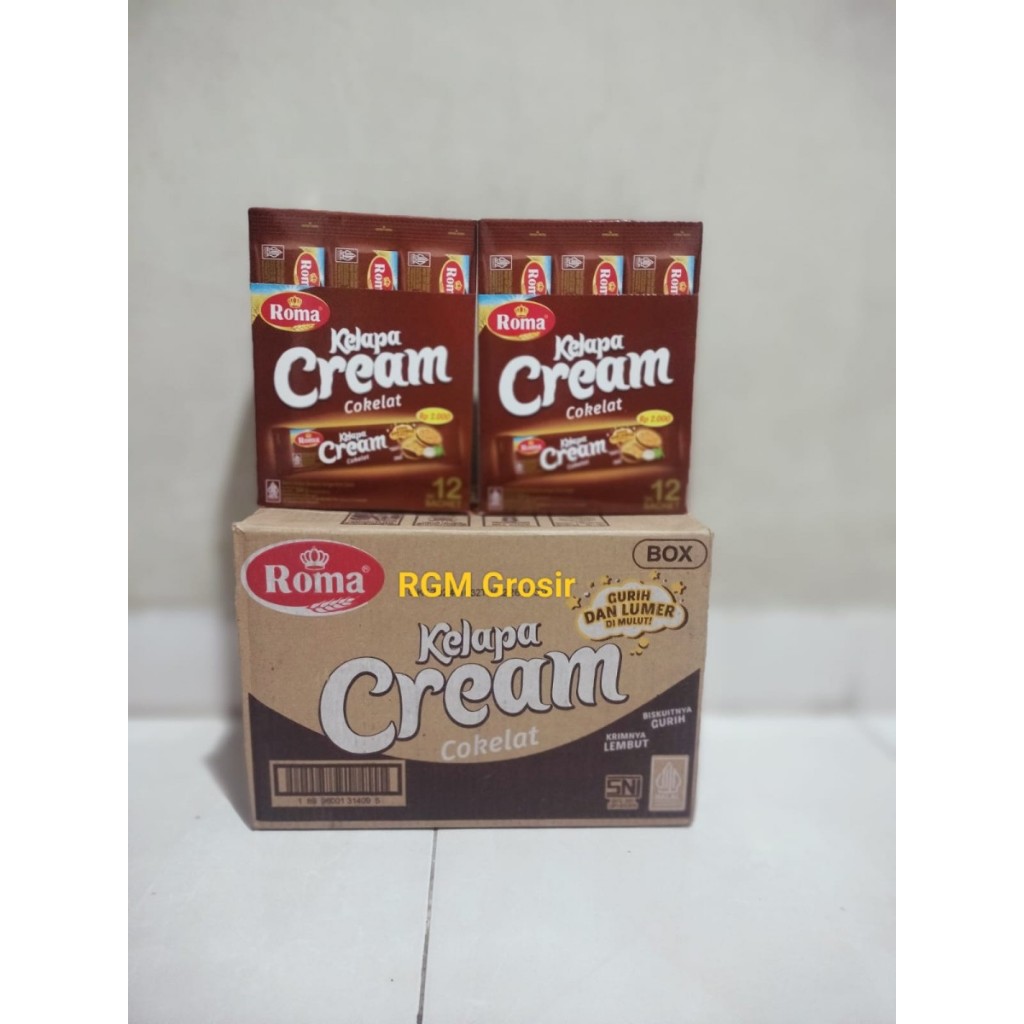 Roma Coconut Cream Chocolate Biscuits - 1 carton contains 6 boxes x 12 ...