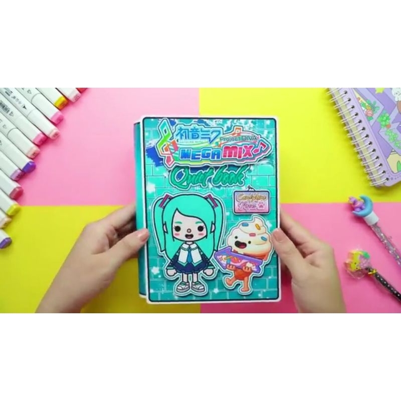 Toca Boca Educational Toys Paper book Paper Doll Toca Hatsune Miku ...