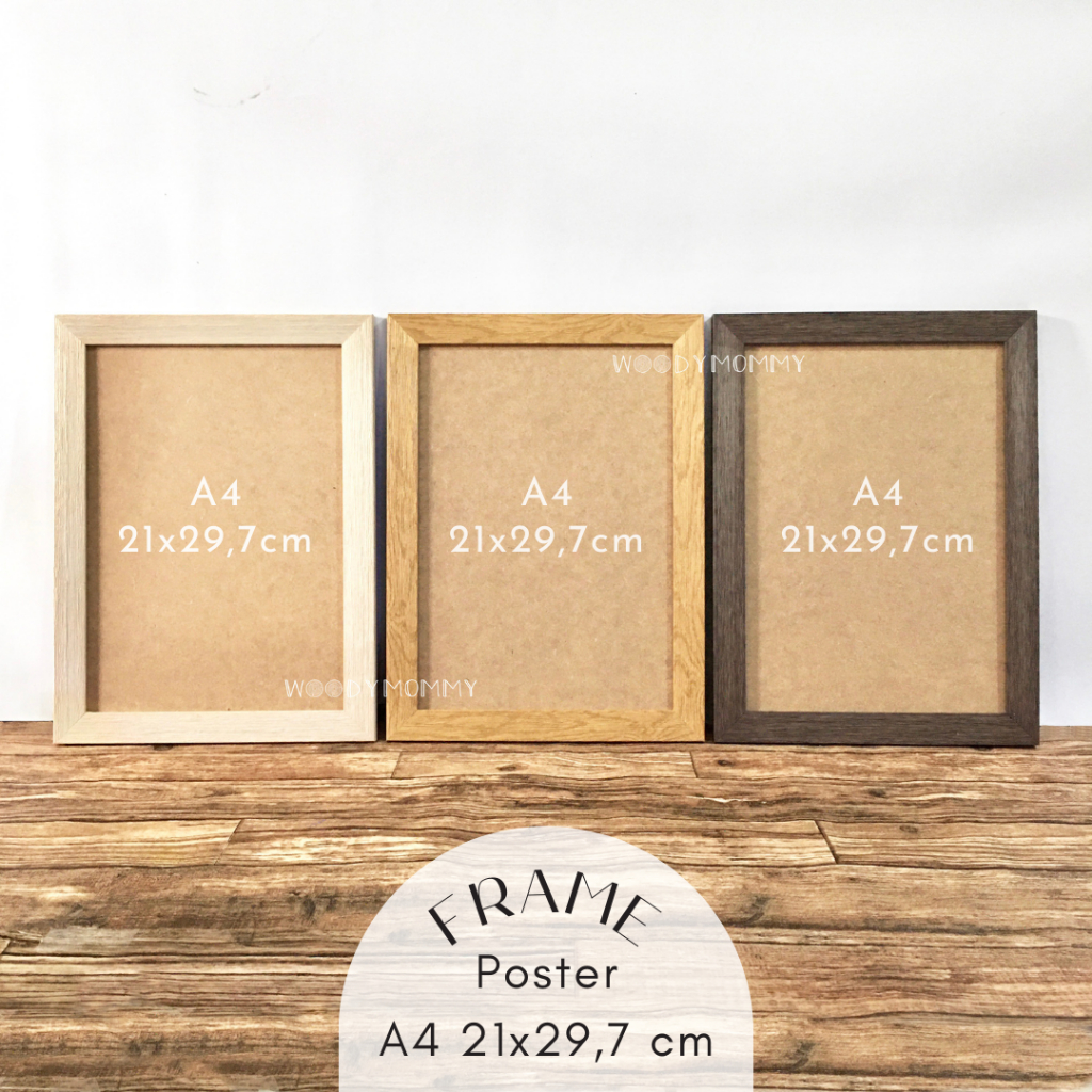 HIASAN DINDING A4 Poster Frame 21x297 cm - Acrylic Photo Frame - Minimalist Figura Frame for ...