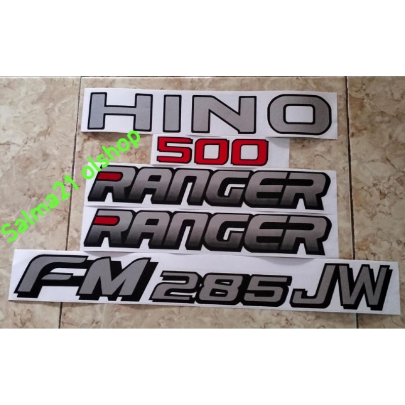 Hino 500 RANGER FM 285 JW car stickers/ HINO RANGER STICKERS | Shopee ...