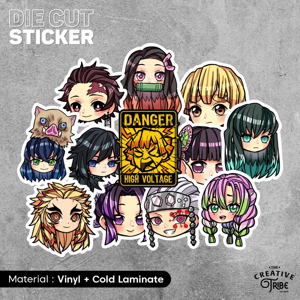 Demon Slayer - Sticker Vinyl Die Cut - Sticker Laptop Motorcycle Car ...
