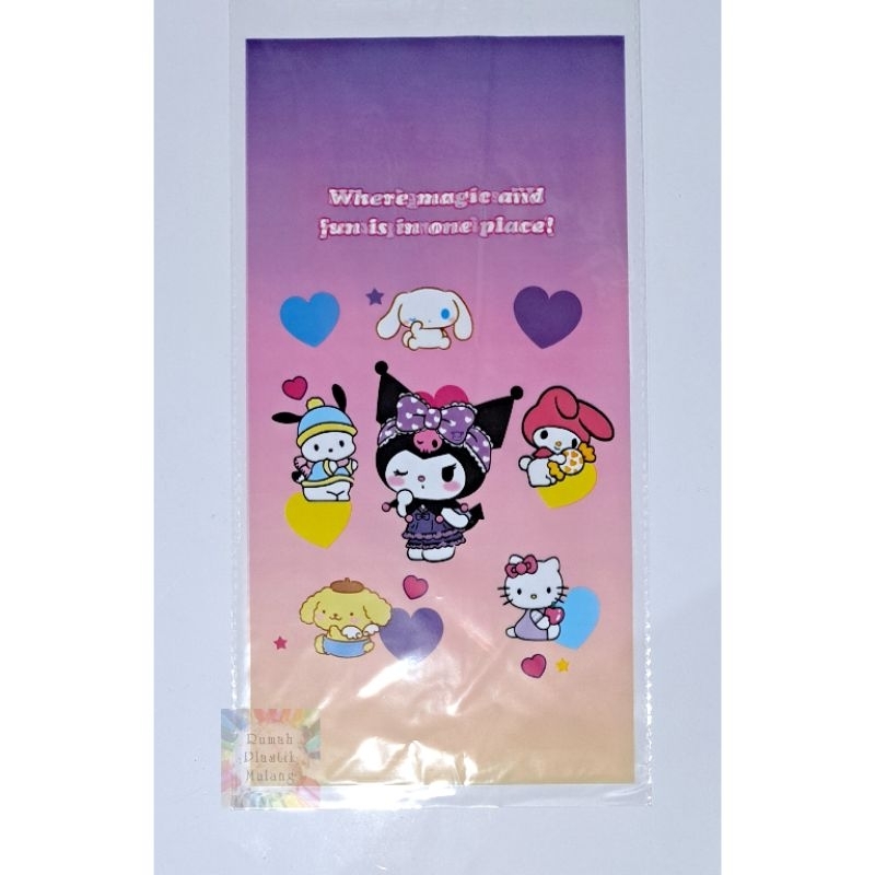 Plastic snack opp snack 18x35 birthday Cake souvenir kurumi sanrio my ...
