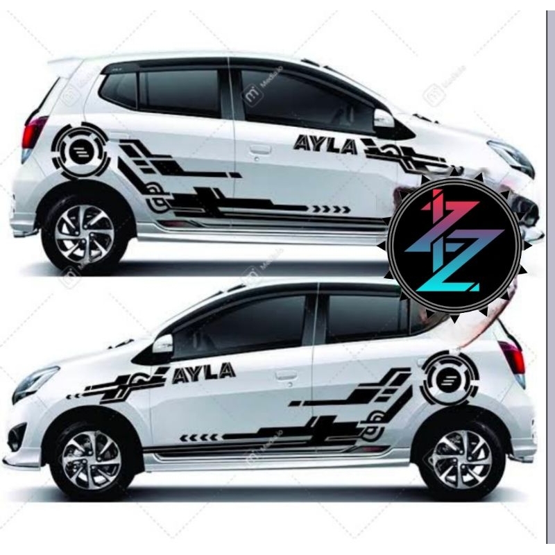 Ayla cutting car stickers, cool graphic striping, sci-fi future ...