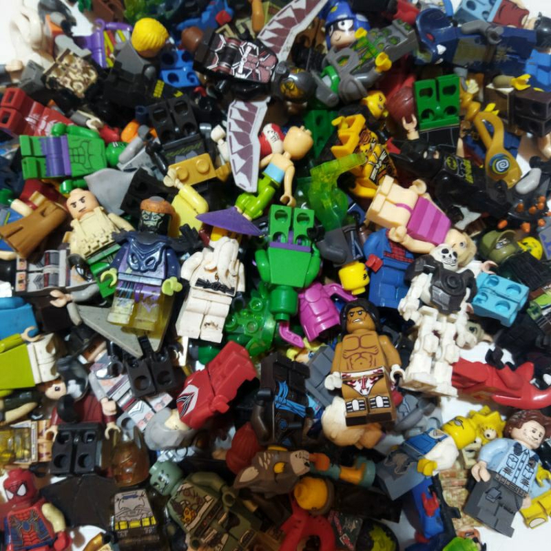 Minifigure figure lego kw dirty batman superman spiderman unit | Shopee ...