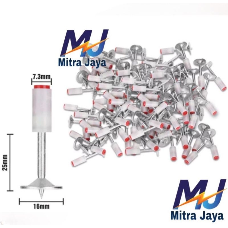 Ramset Steel STD Nails Straight Stamset Nails contains 200Pcs washer ...