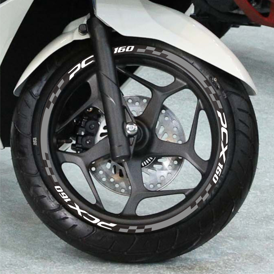 Pcx 160 racing Rim Sticker full set Front And Back | Shopee Singapore
