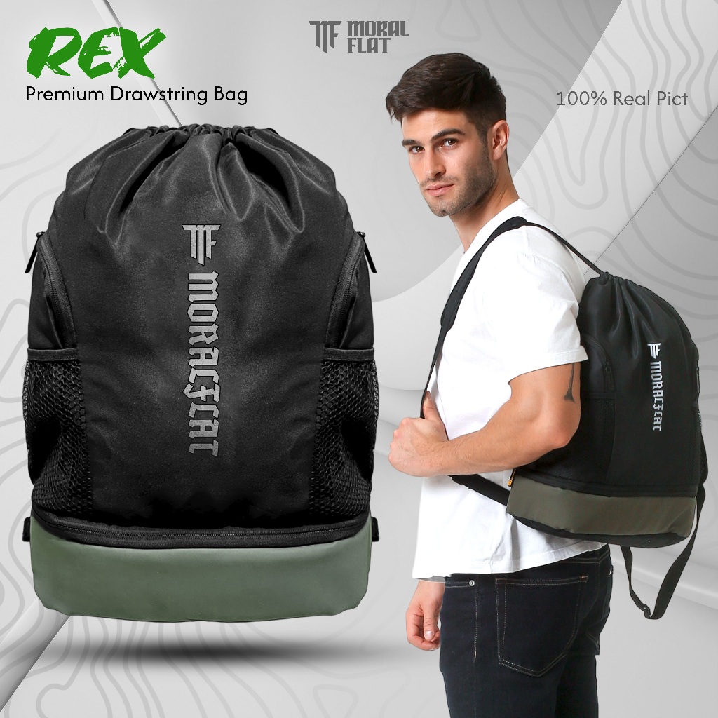 Moralflat - DRAWSTRING BAG / STRING BAG / DRAWSTRING BACKPACK - Sports ...
