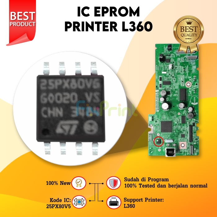 Epson L360 Eprom IC, L360 Counter IC, Epson L360 Reset Eeprom IC | Shopee Singapore