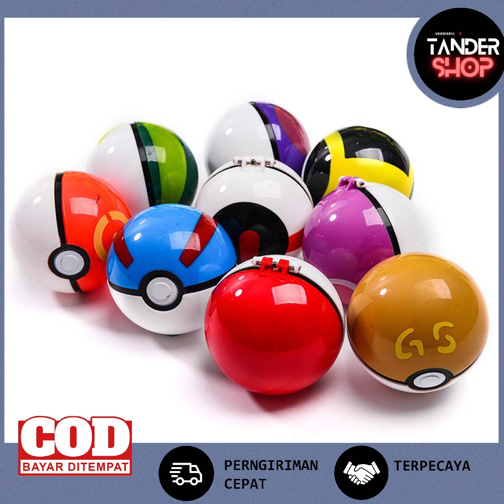 TOMBOL Pokeball children's ball toy 7CM middle open button all variants ...
