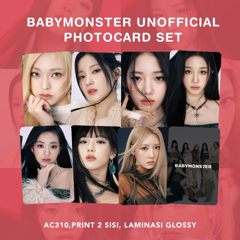 [Set] Babymonster BAEMON SHEESH BABYMONS7ER // STUCK IN THE MIDDLE // BATTER UP DEBUT Unofficial ...