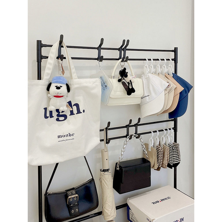 Shoe rack + hat bag hanger / storage shoe rack hanger stand / shoe rack ...