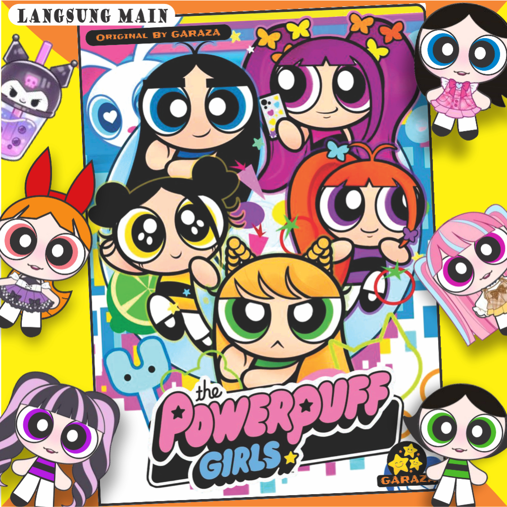 Paperdoll THE POWERPUFF GIRLS Children's Educational Book Full ...