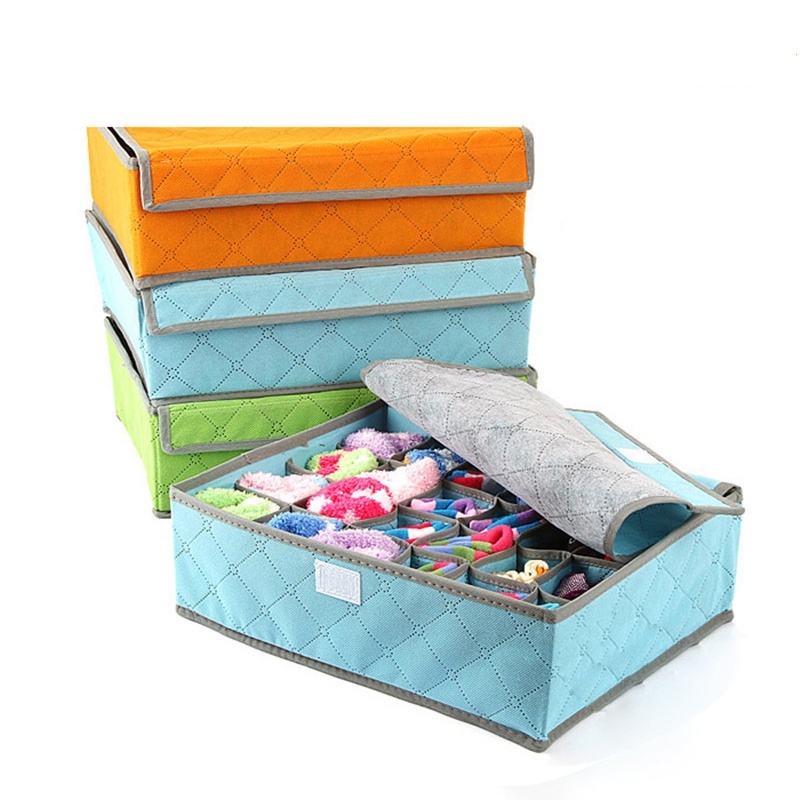 Storage Box Multi-Purpose Clothes Storage Box 16 Dividers | Shopee ...